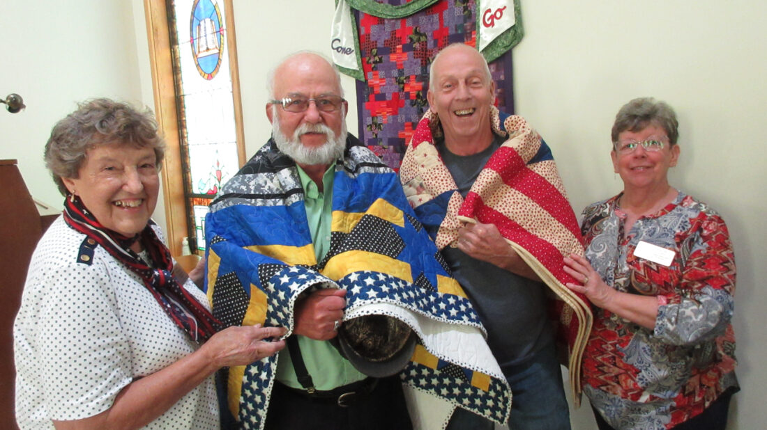 Comfort and Healing: 22 local veterans receive Quilts of Valor at ...